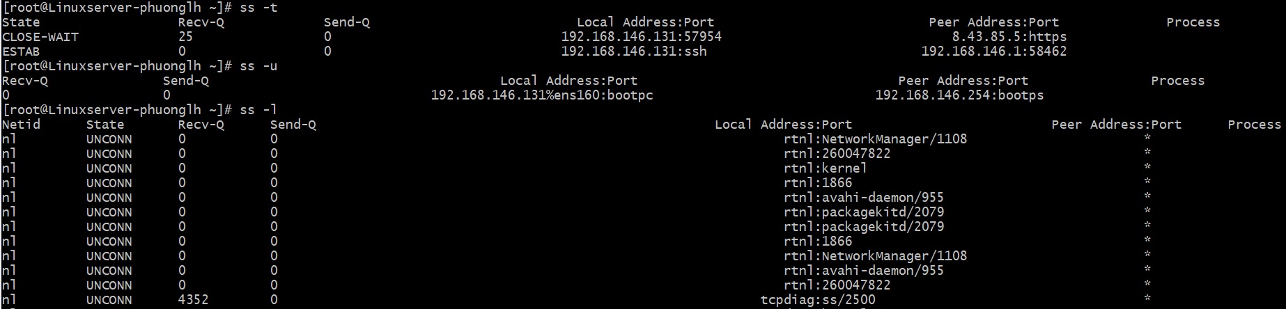Cách Quản lý các kết nối đến máy chủ Linux với lệnh netstat, ss và lsof - Luu Ho Phuong Blog