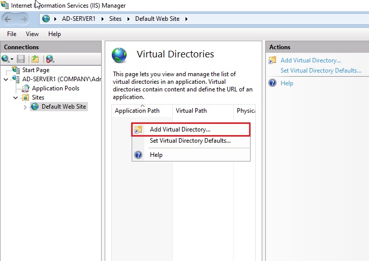 Cấu hình thư mục ảo (Virtual Directory) trong IIS – Windows Server 2022 ...