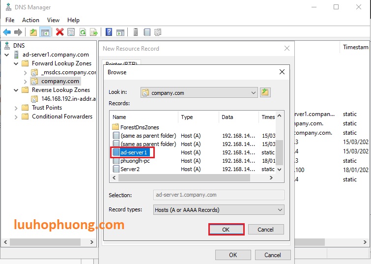 Hướng Dẫn Tạo DNS Reverse Lookup Zone (Phân Giải Ngược DNS) và PTR Record - Windows Server 2022 ...