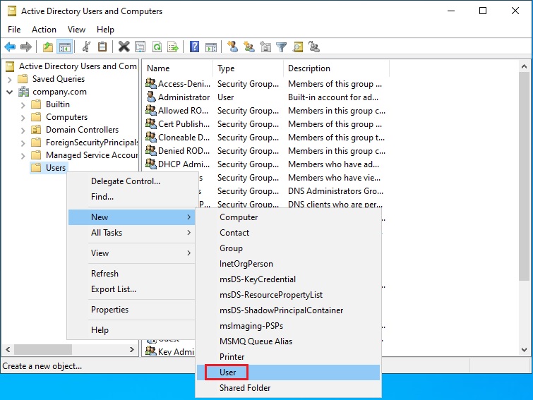Hướng Dẫn Tạo Users và Groups trong Active Directory – Windows Server 2022 - Luu Ho Phuong Blog