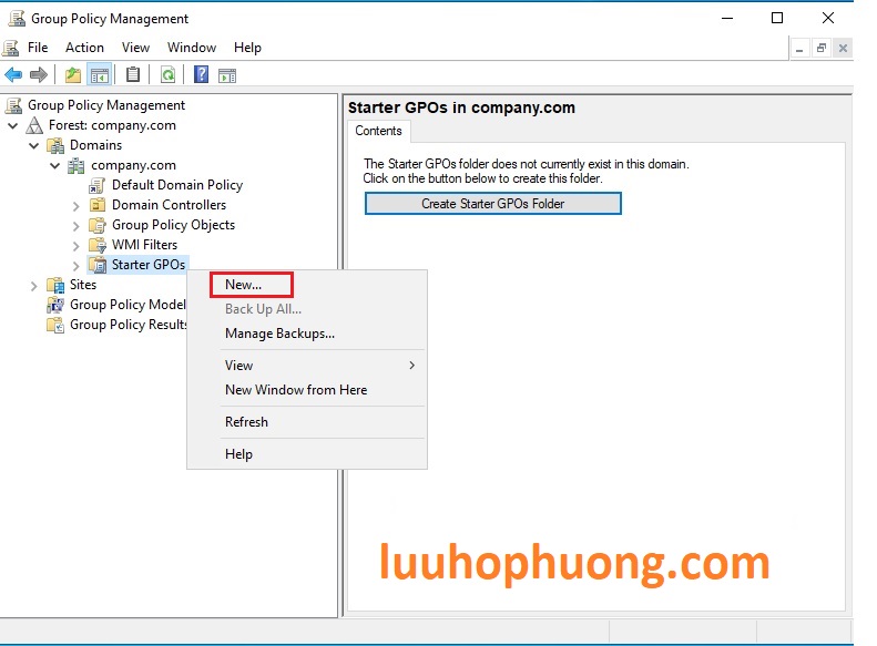 Hướng dẫn cách cấu hình Group Policy - Windows Server 2022 - Luu Ho Phuong Blog