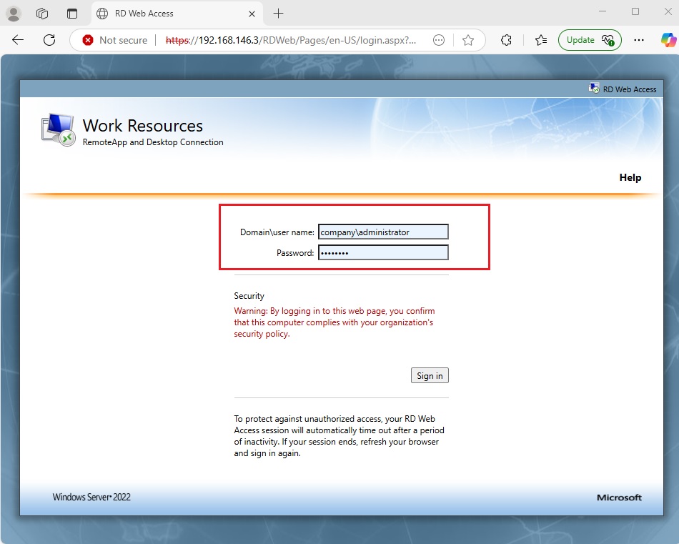 Hướng dẫn cách cài đặt và cấu hình RemoteApp - Windows Server 2022 - Luu Ho Phuong Blog