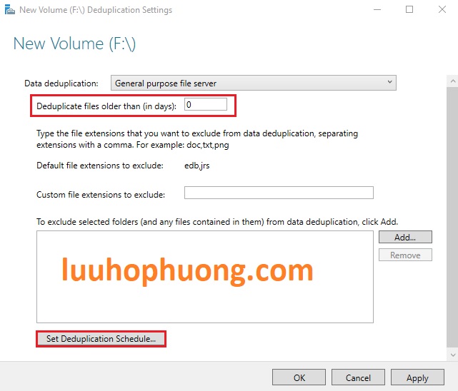 Hướng dẫn cách cài đặt và cấu hình tính năng Data Deduplication (loại bỏ dữ liệu trùng lặp ...