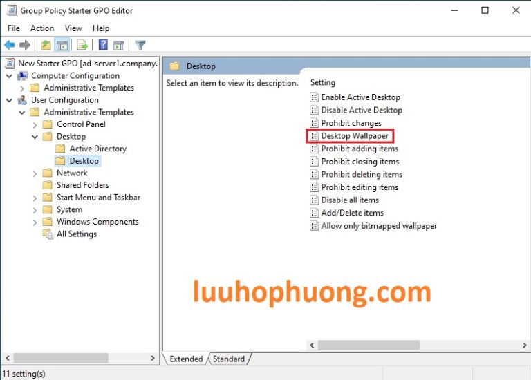 Hướng dẫn cách đặt hình nền (Wallpaper) cho các Windows Clients thông ...