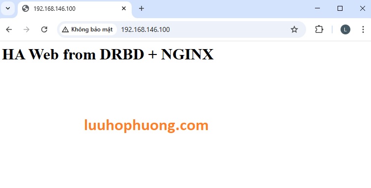 Hướng dẫn triển khai HA Cluster với Pacemaker, Corosync, DRBD và NGINX trên Ubuntu 24.04 - Luu ...