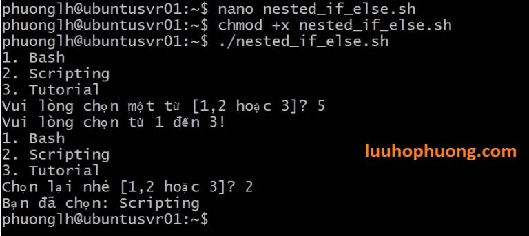 Hướng dẫn làm thế nào để viết Bash Scripting trong Linux - Luu Ho ...
