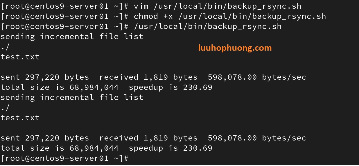 Backup và Khôi Phục Dữ Liệu Trong Linux Server Với Rsync Và Tar - Luu Ho Phuong Blog