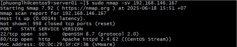 Hướng dẫn sử dụng công cụ quyét cổng Nmap Port Scanning trong Linux ...