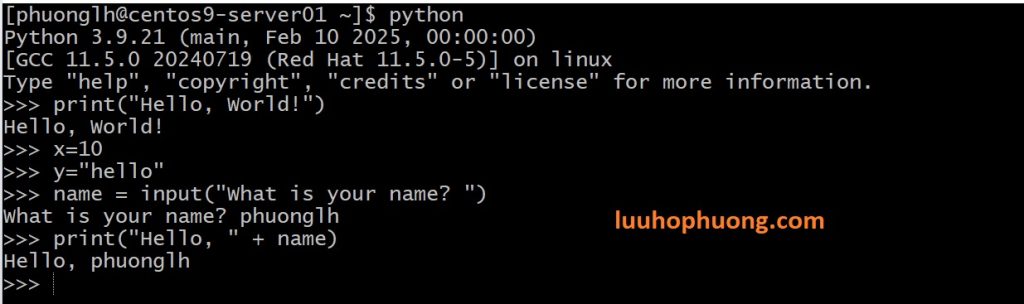 Hướng Dẫn Học Lập Trình Python Cơ Bản Từ A-Z - Luu Ho Phuong Blog