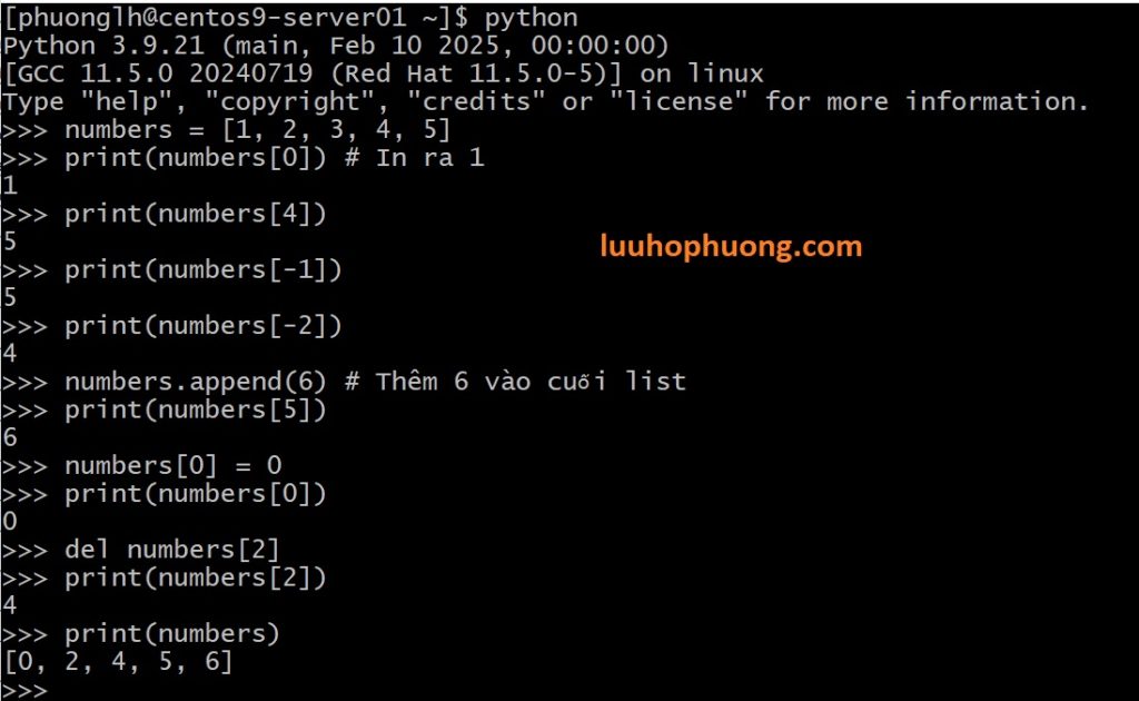 Hướng Dẫn Học Lập Trình Python Cơ Bản Từ A-Z - Luu Ho Phuong Blog