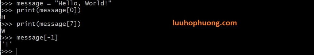 Hướng Dẫn Học Lập Trình Python Cơ Bản Từ A-Z - Luu Ho Phuong Blog